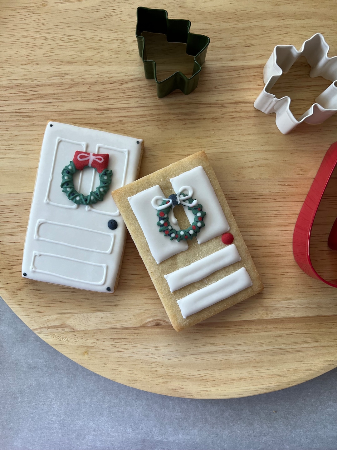 Christmas Large Cookie With Royal Icing, Fresh Baked and Hand Decorated ...