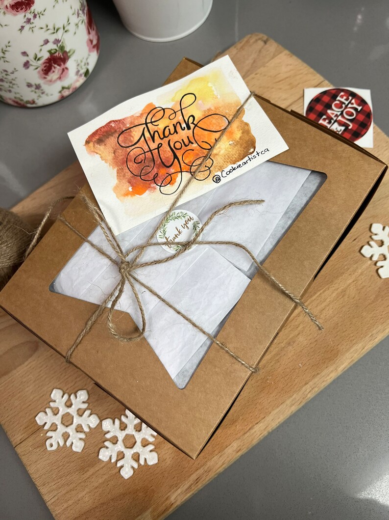 Christmas Personalized Large Cookies With Royal Icing, Fresh Baked and ...