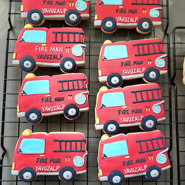 Fireman Cookies - Etsy