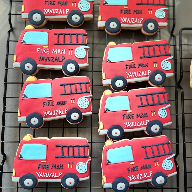 Fireman Cookies - Etsy