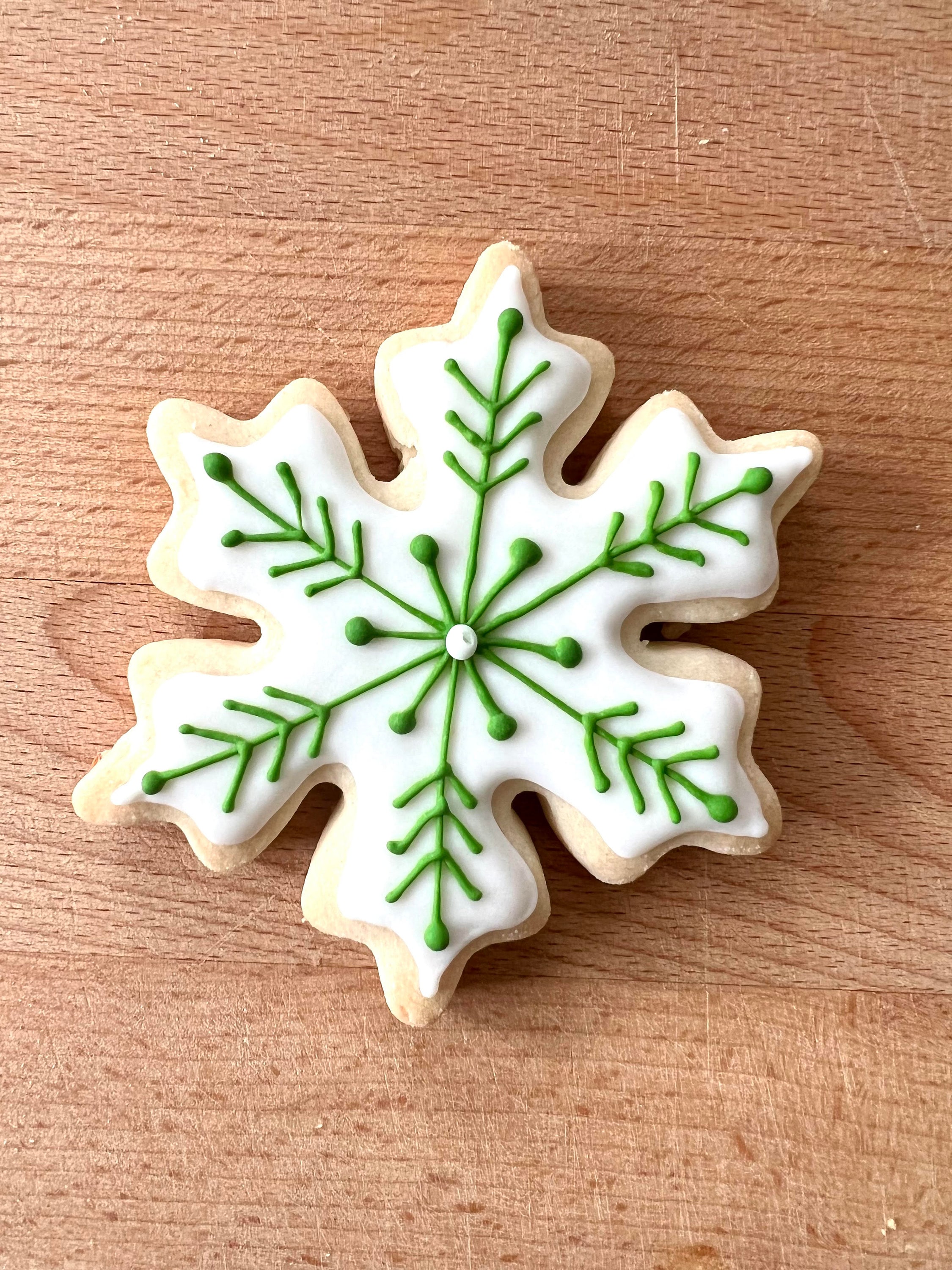 Christmas Snowflake Cookies With Royal Icing, Fresh Baked and Hand ...
