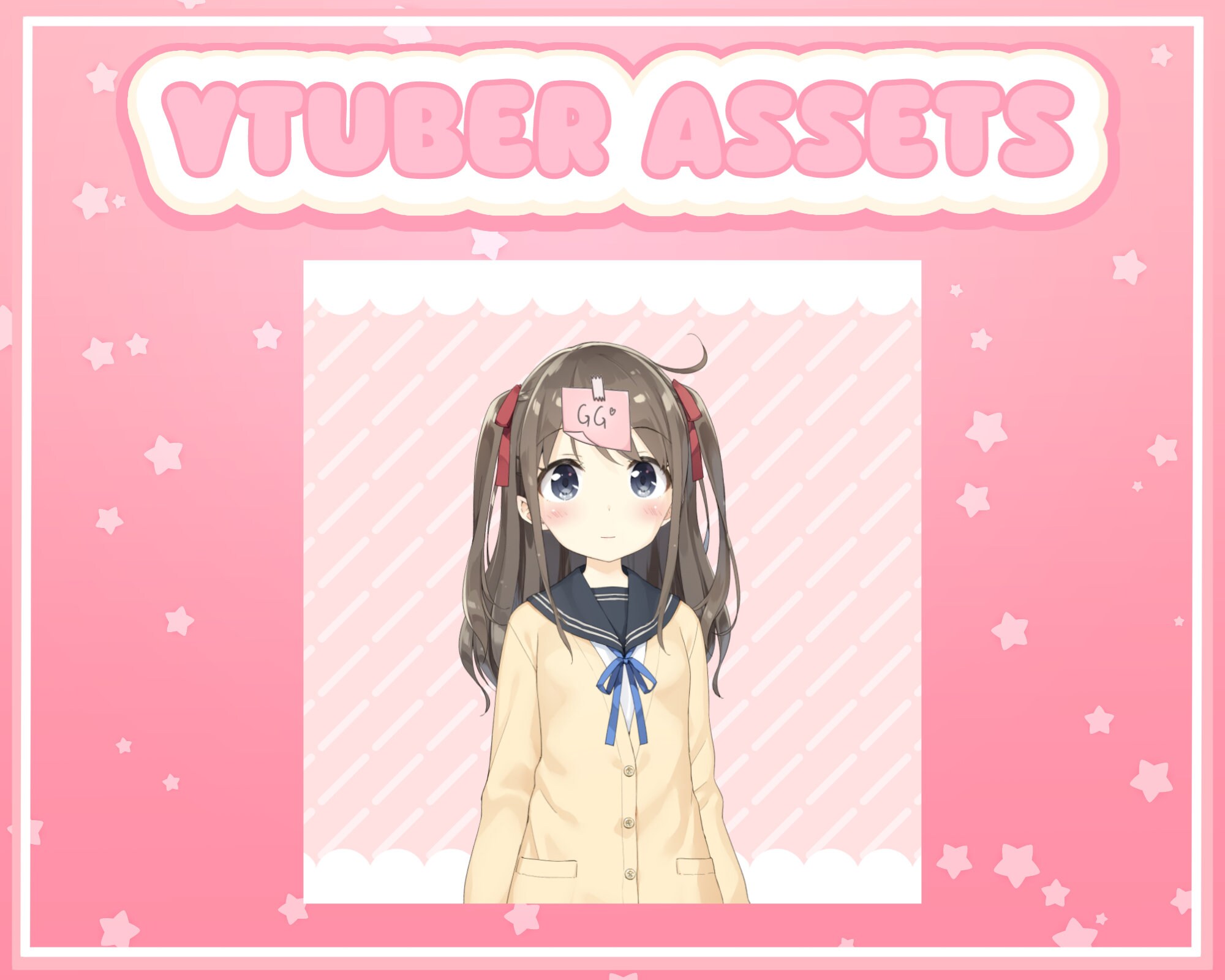 7 Pack Pink Sticky Note Vtuber Asset for Vtube Studio, Twitch, Streaming, Youtube and More! - Etsy