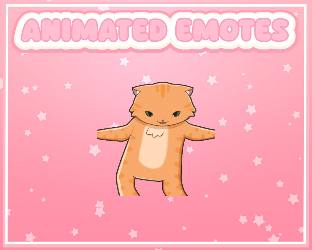Orange Tabby Dancing Cat Meme Animated Emote for Twitch, Youtube ...