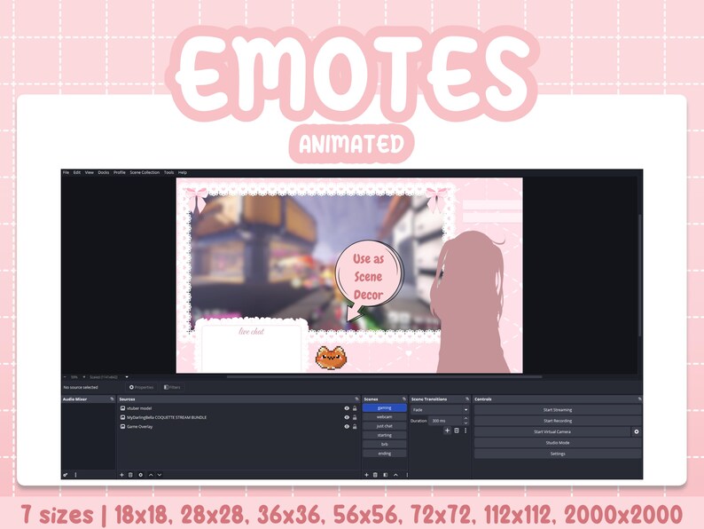 Animated Pixel Emote | Tabby Cat | Orange | Bouncing Cat Stream Decor ...
