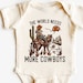 The World Needs More Cowboys Onesie, Retro Neutral Boho Cowboy Onesie ...