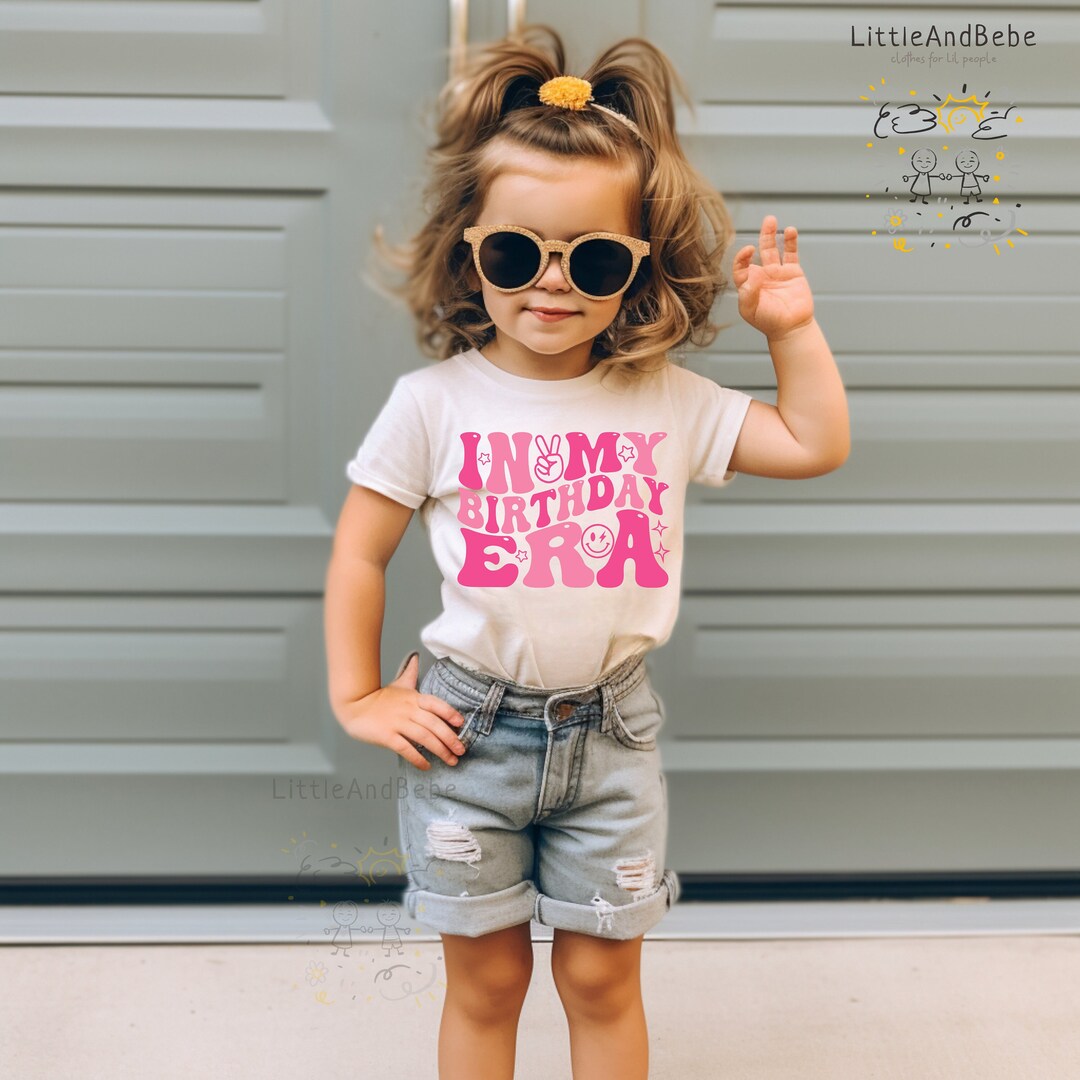 In My Birthday Era Shirt for Girls, Retro Trendy Birthday Shirt ...