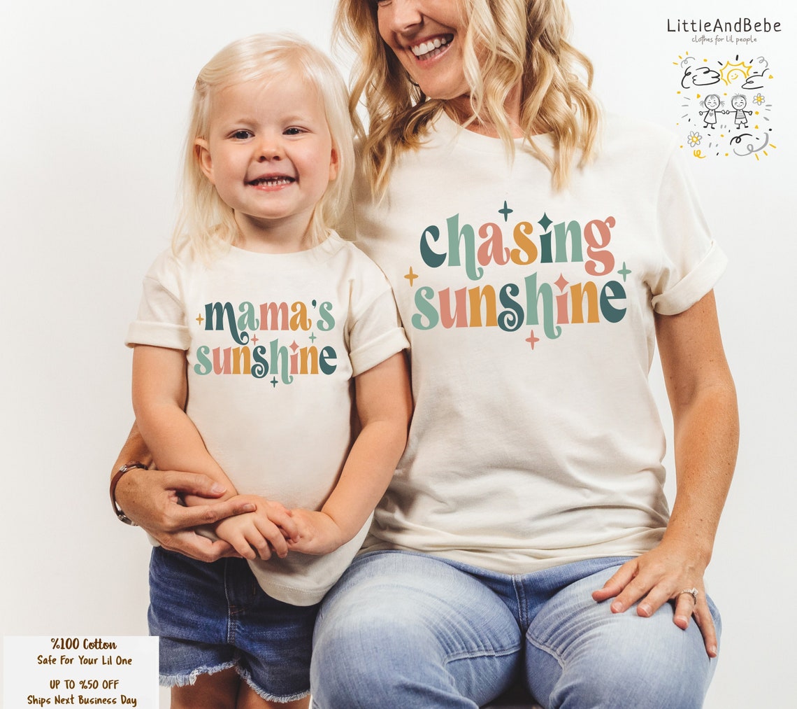 Chasing Sunshine and Mama's Sunshine Shirts, Mommy and Me Shirts, Mama ...