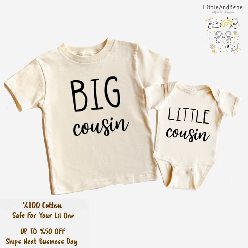 Big Cousin Little Cousin Shirts Retro Matching Cousin Crew - Etsy