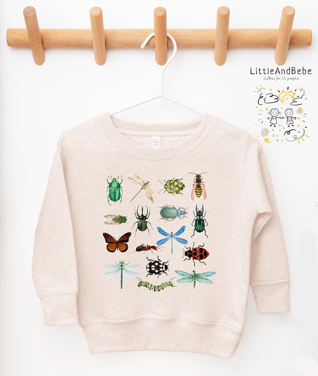 Retro Bugs Sweatshirt, Cute Entomology Shirt for Toddlers, Future ...