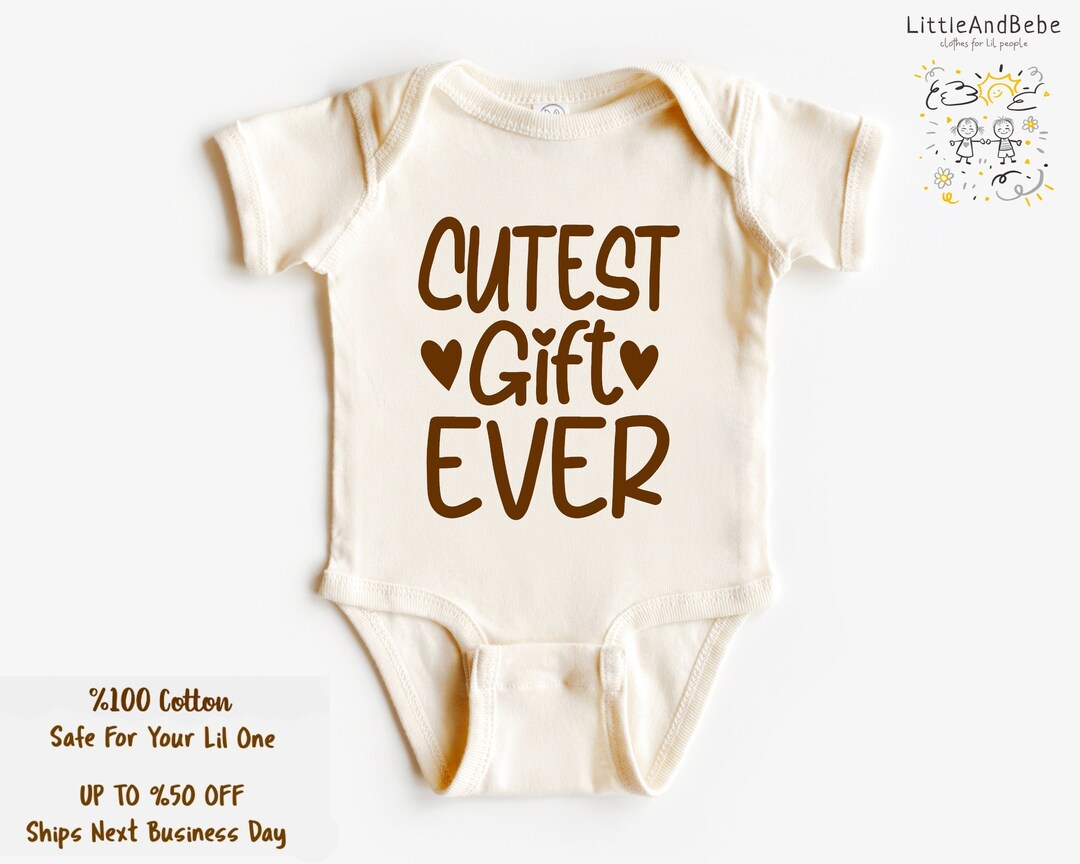 Cutest Gift Ever Onesie, Retro Neutral Onesie for Baby Boy, Gift for ...