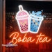 Buy But First Boba Tea Sign Neon Led Sign Custom Bubble Tea Shop Sign ...