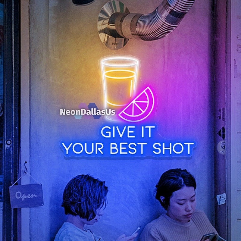 Neon Bar Sign - Etsy