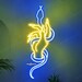 Hand Holding Snake Neon Lights Hand With Snake Led Sign Hand Snake Neon ...