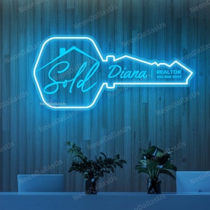 Realtor Sign Realtor Neon Sign Realtor Sold Sign Real Estate Sign ...