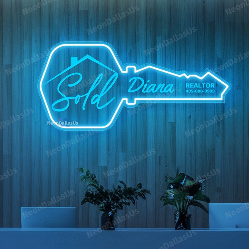 Realtor Key Sign - Etsy