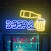 Beer Sign Lighted Beer Sign Led Neon Custom Neon Sign for Bar Pub Beer ...