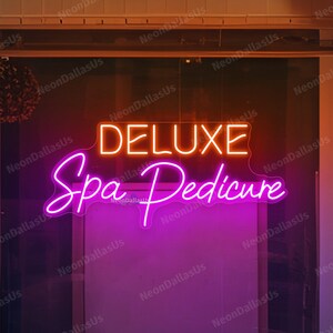 Spa Pedicure Sign Spa Pedicure Neon Sign Deluxe Spa Pedicure LED Neon ...