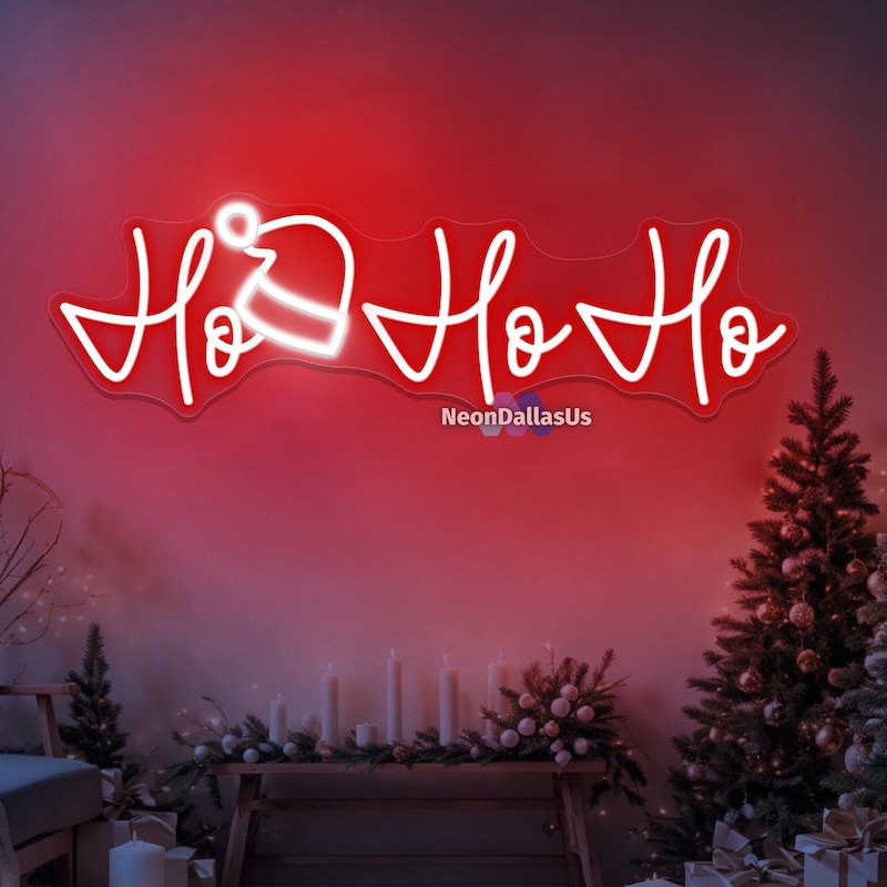 Ho Ho Ho Lighted Sign - Etsy