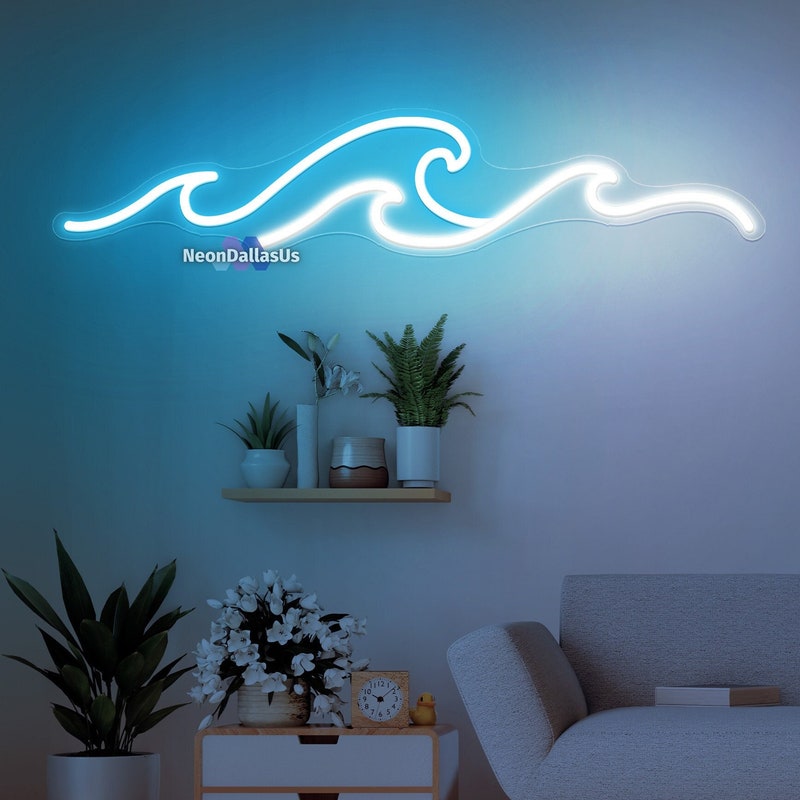 Wave Neon Sign - Etsy