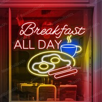 Cute Toast Neon Sign Kawaii Breakfast Gift Kids Room Kitchen Decor ...
