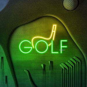 Golf Neon Sign Golf Neon Light Custom Golf LED Light Playing Golf LED ...