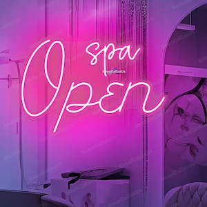 Spa Open Neon Sign Spa LED Light Spa Open Sign Spa Salon Shop Led Light ...