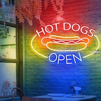 Hot Dog Neon Sign, Custom Fast Food Neon Sign, Restaurant Wall Decor ...