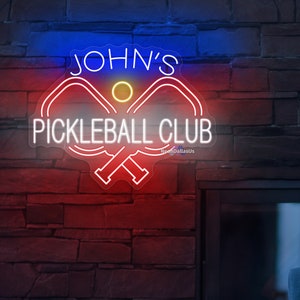 Personalized Pickleball Neon Sign Pickleball LED Light Custom ...