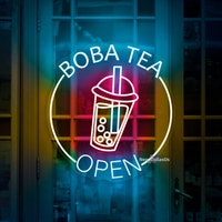Bubble Tea Neon Sign, Boba Tea Neon Light, Milk Tea Led Sign, Tea Drink ...