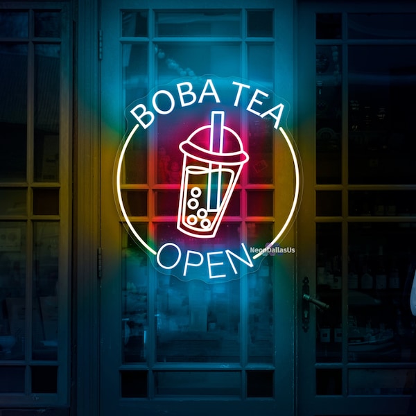 Boba Tea Shop Sign - Etsy