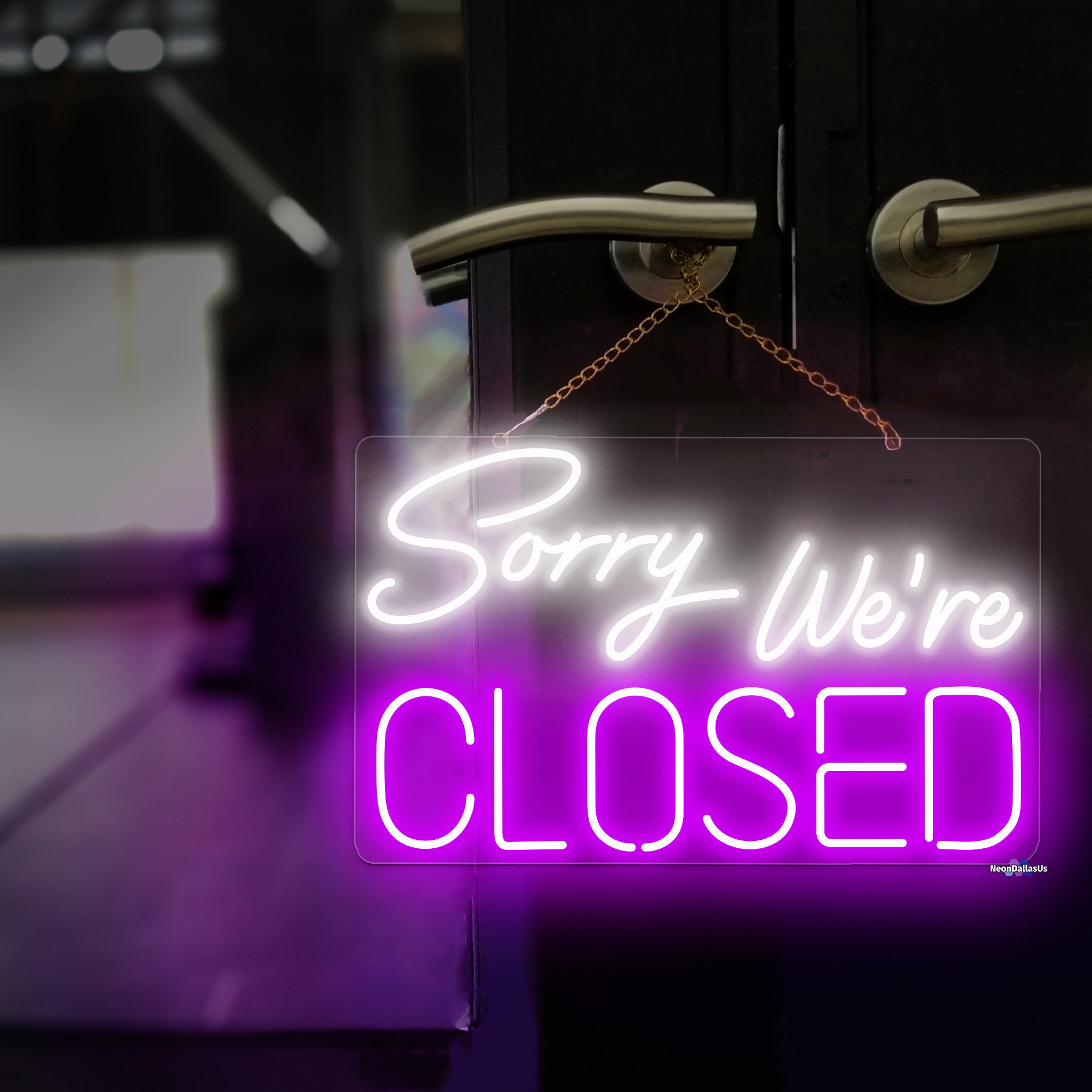 Close Neon Sign Sorry We’re Closed Neon Sign Close Business Led Sign ...