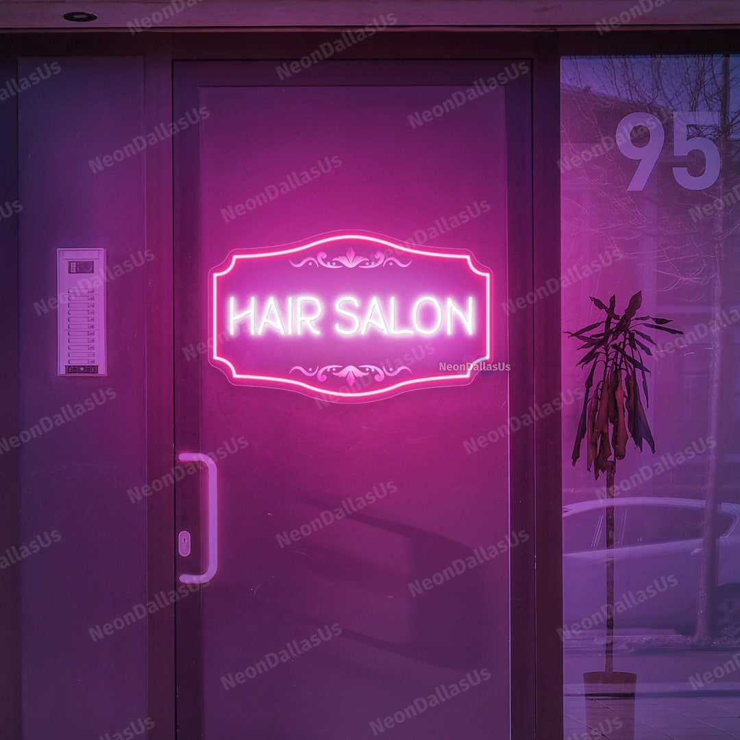 Hair Salon Neon Sign Hair Salon LED Light Hair Beauty Salon LED Sign ...