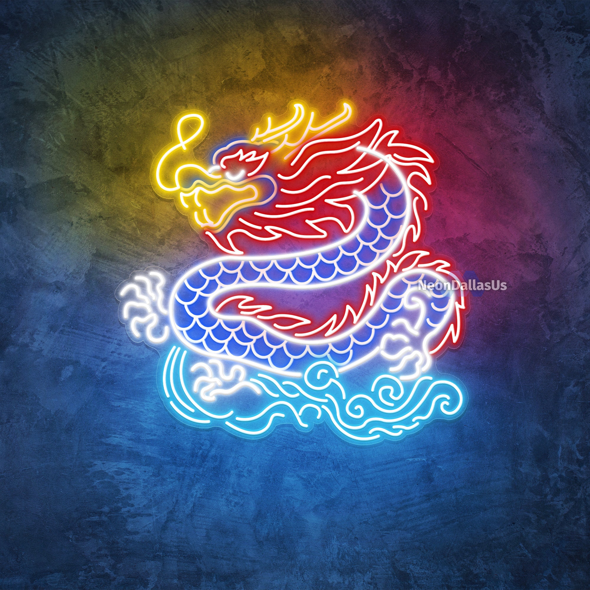Dragon Neon Sign Dragon LED Light Dragon Year Custom Neon Sign New Year ...
