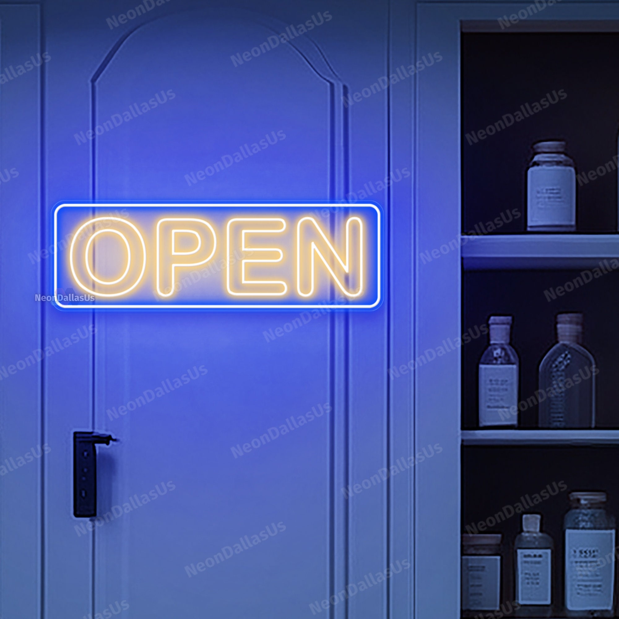 Double Stroke Open LED Neon Sign Open Closed Sign Open Neon Sign Open ...