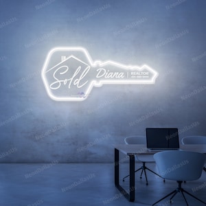 Realtor Sign Realtor Neon Sign Realtor Sold Sign Real Estate Sign ...
