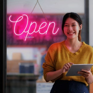 Open Neon Sign, Custom Neon Sign Open, Open Neon Lights Open Led Lights ...