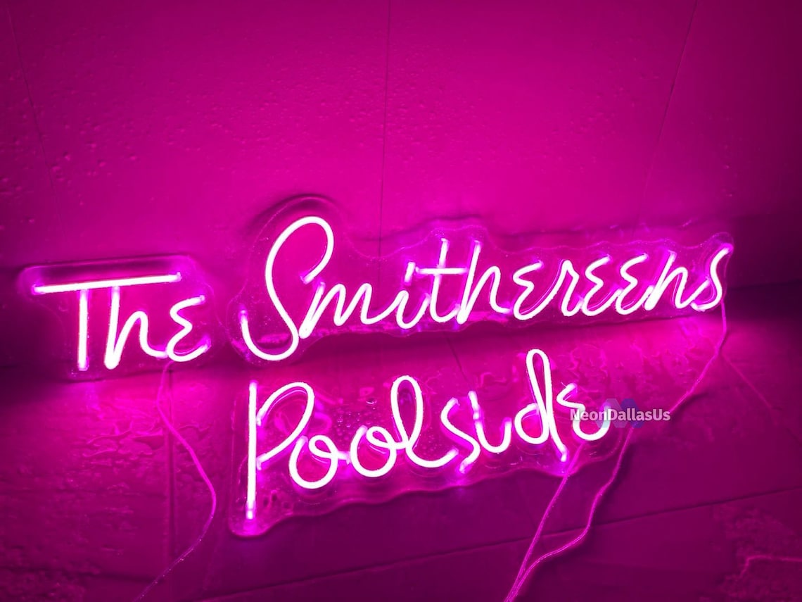 Outdoor Neon Sign Custom Waterproof Neon Light up Sign Neon Pool Sign ...