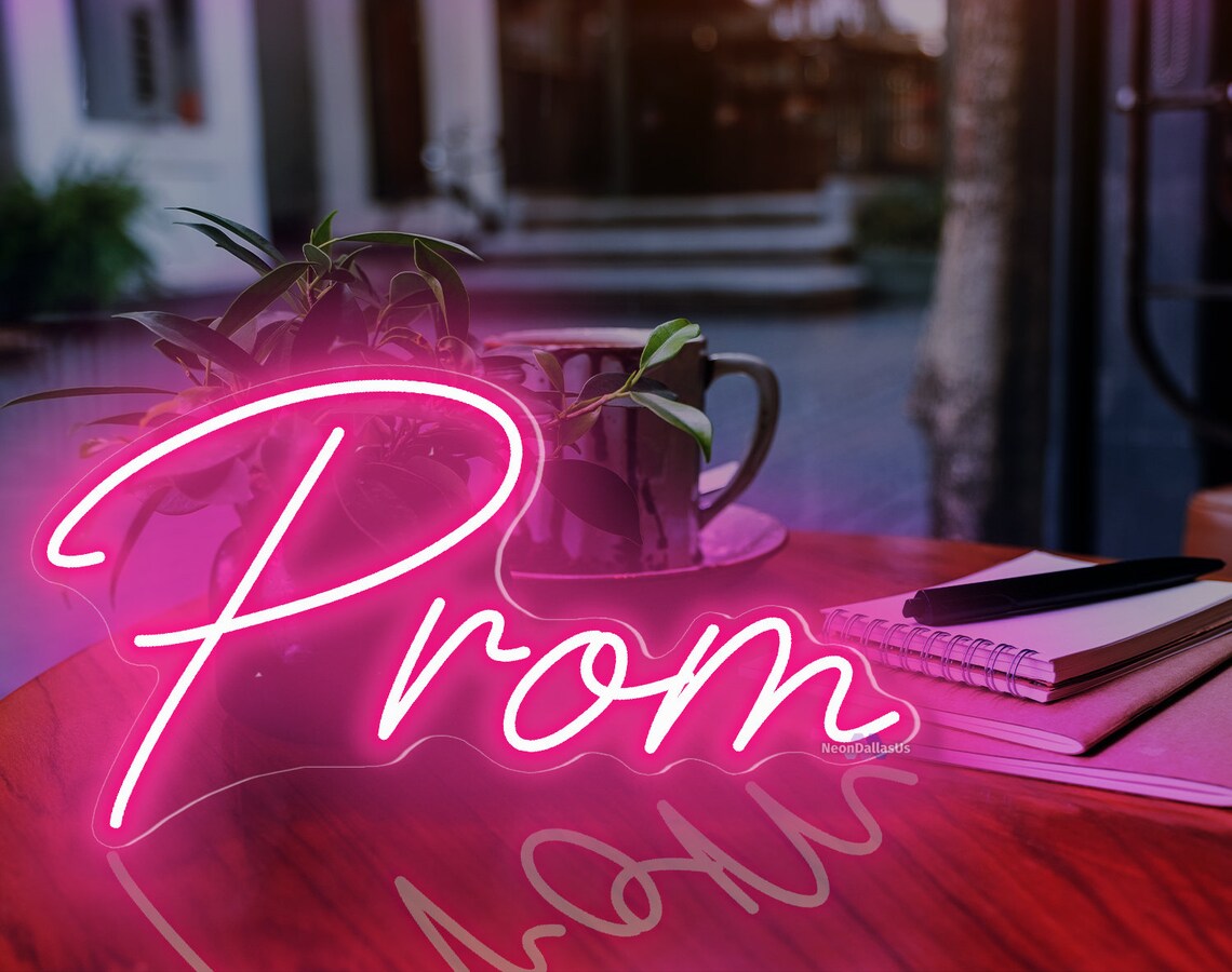 Prom Neon Sign USB Battery Operated Name Sign Prom Backdrop - Etsy