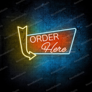 Order Here Neon Sign Order Here LED Neon Light Business Neon Sign ...