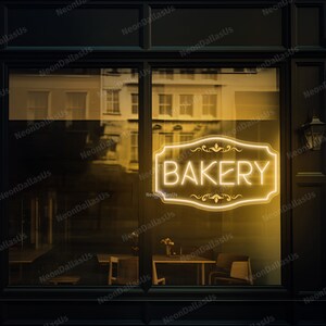 Bakery Neon Sign Bakery LED Light Custom Bakery Store Neon Light ...