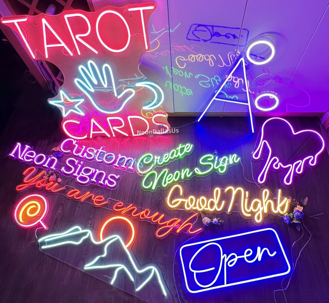 Custom Neon Sign Custom Wedding Neon Sign Business Logo Sign Shop ...