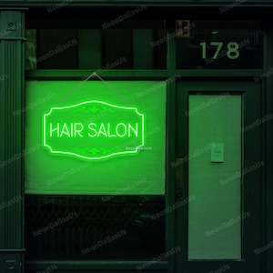 Hair Salon Neon Sign Hair Salon LED Light Hair Beauty Salon LED Sign ...
