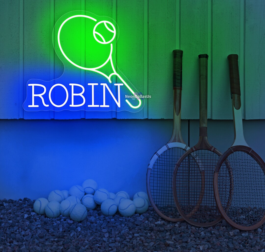 Tennis Neon Sign Custom Tennis LED Light Personalized Tennis Player ...