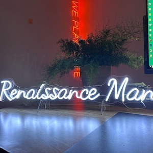 Personalized Neon Table Sign Custom Neon Name Sign Free Standing Name ...