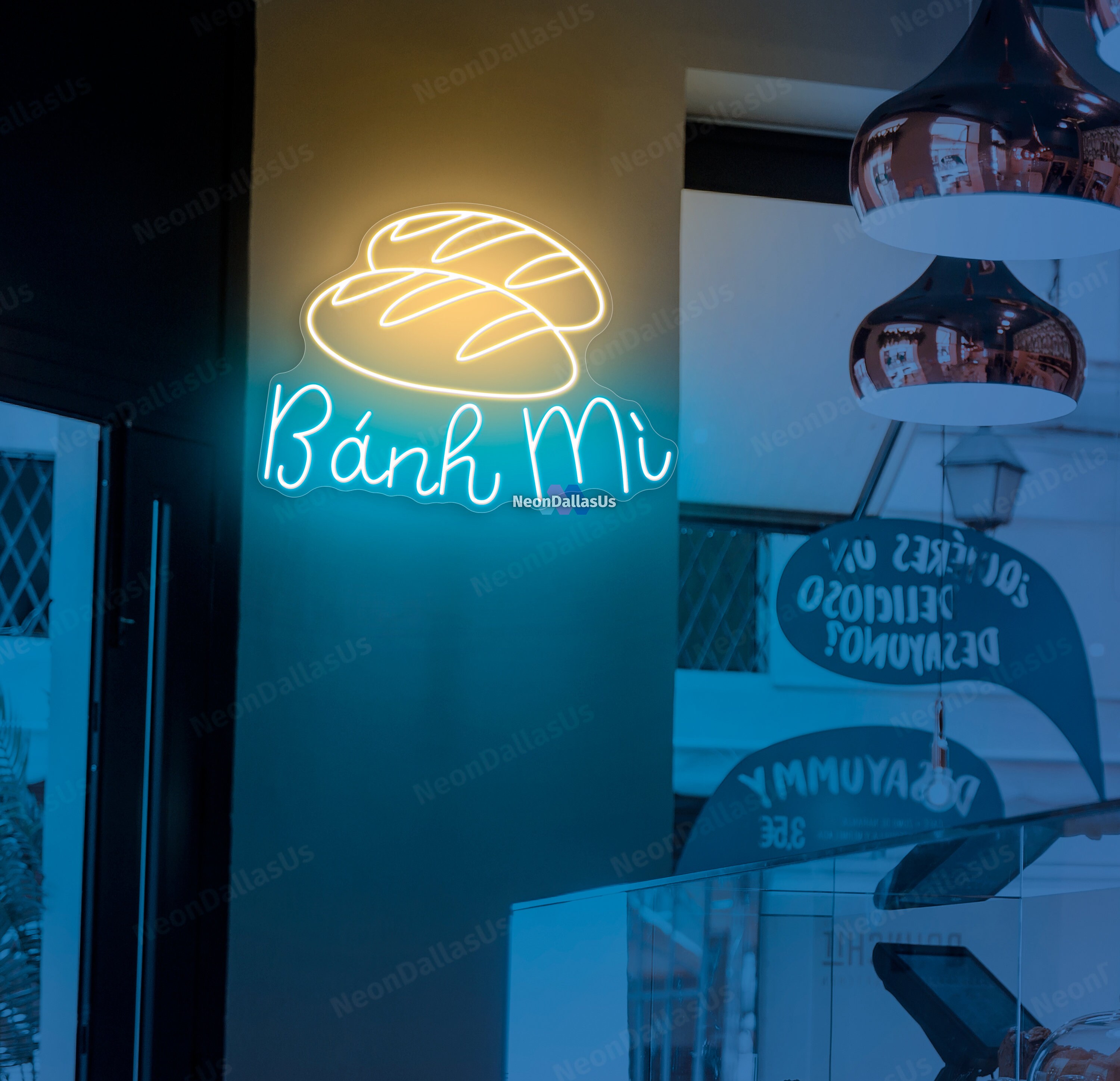 Banh Mi Neon Sign Vietnamese Bread Led Sign Bread Sign Custom ...