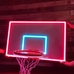 Basketball Hoop Neon Sign Basketball Light up Sign Basketball Hoop LED ...
