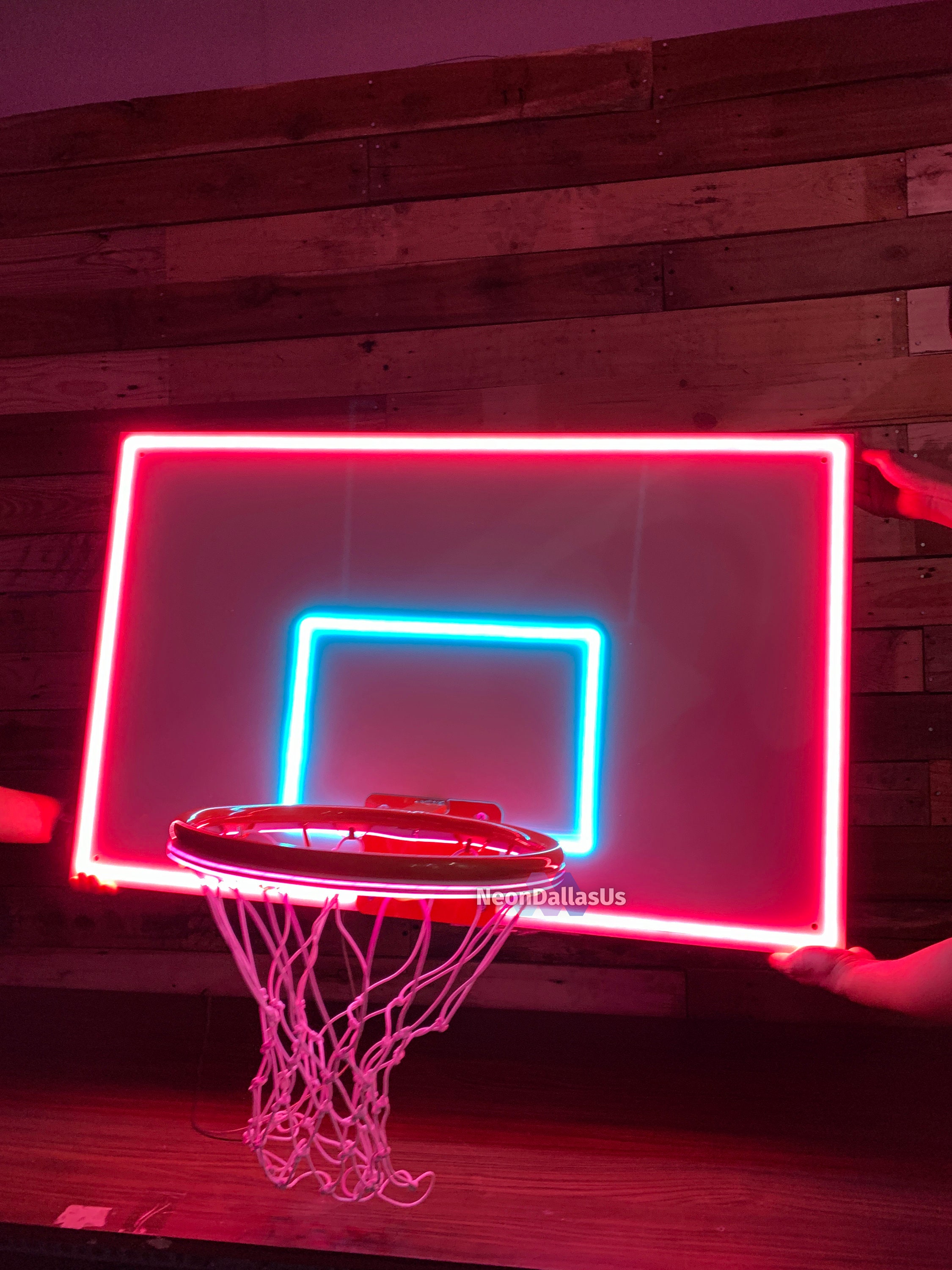 Basketball Hoop Neon Sign Basketball Light up Sign Basketball Hoop LED ...