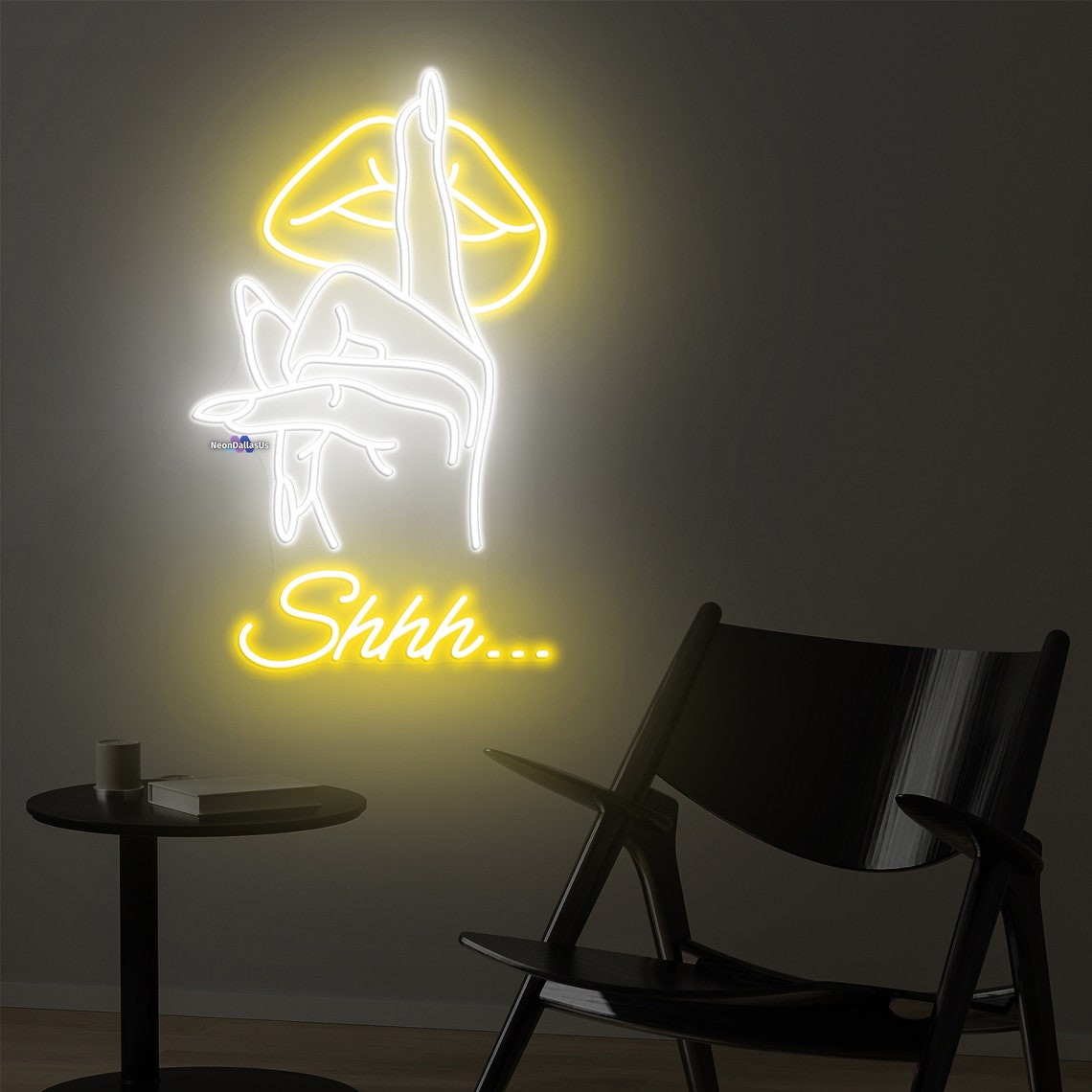 Shhh Neon Sign Lips and Finger Neon Sign Shhh Finger Sign Lips - Etsy