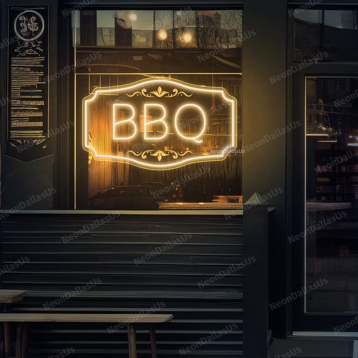 BBQ Neon Sign BBQ LED Light Barbecue Neon Sign Barbecue Party Wall ...