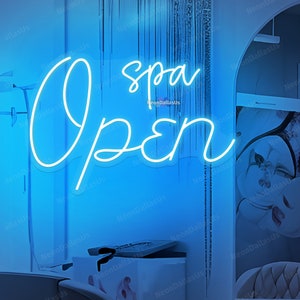 Spa Open Neon Sign Spa LED Light Spa Open Sign Spa Salon Shop Led Light ...
